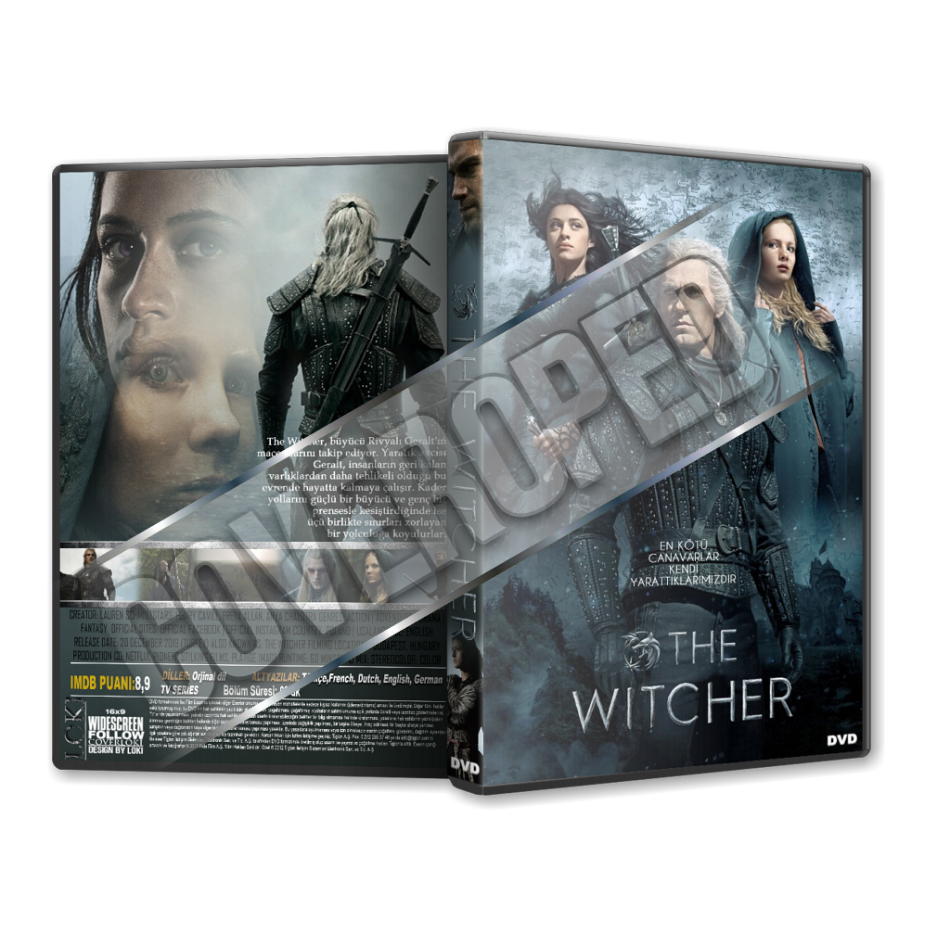 The Witcher 2019 Türkçe Dvd Cover Tasarımı
