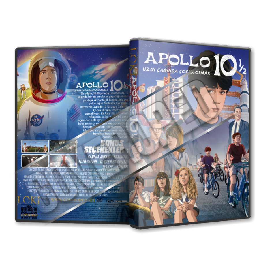 Apollo 10 12 Uzay Çağında Çocuk Olmak 2022 Türkçe Dvd Cover Tasarımı