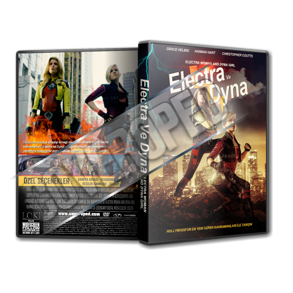 Electra Ve Dyna - Electra Woman and Dyna Girl 2016 Cover Tasarımı (Dvd ...