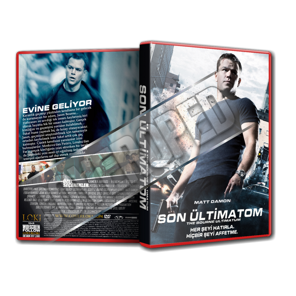 Jason Bourne Box Set Türkçe Dvd Cover Tasarımları
