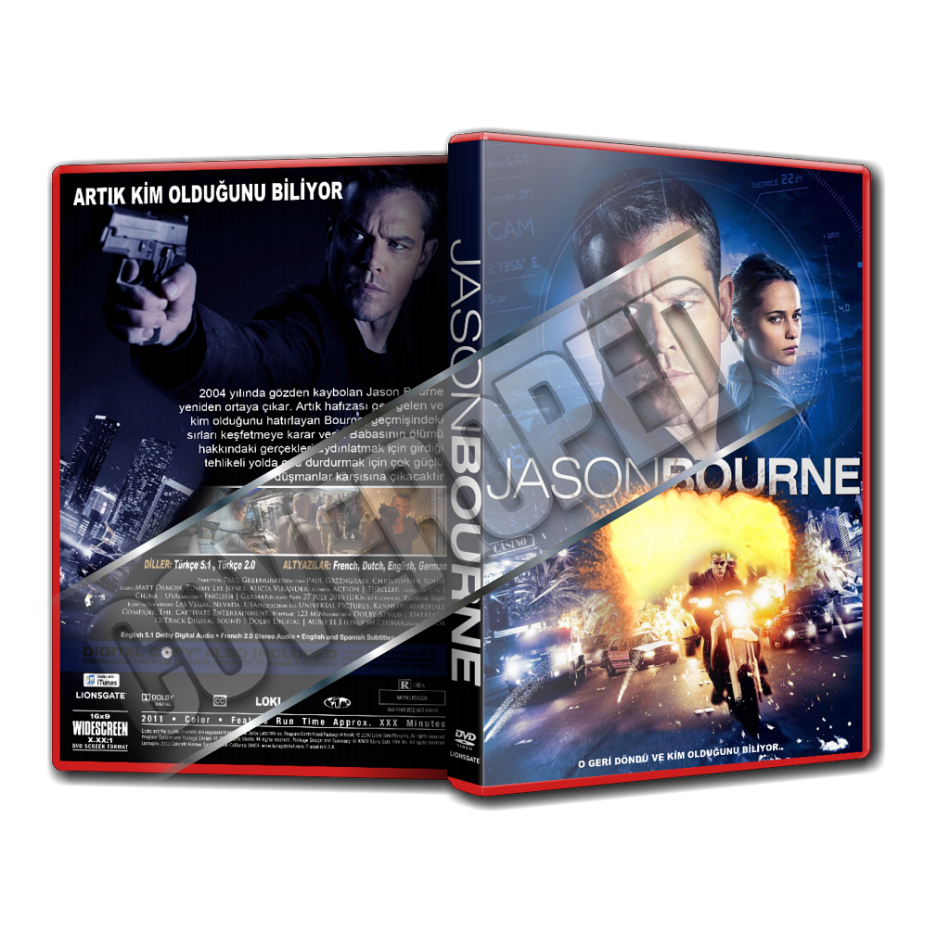Jason Bourne Box Set Türkçe Dvd Cover Tasarımları