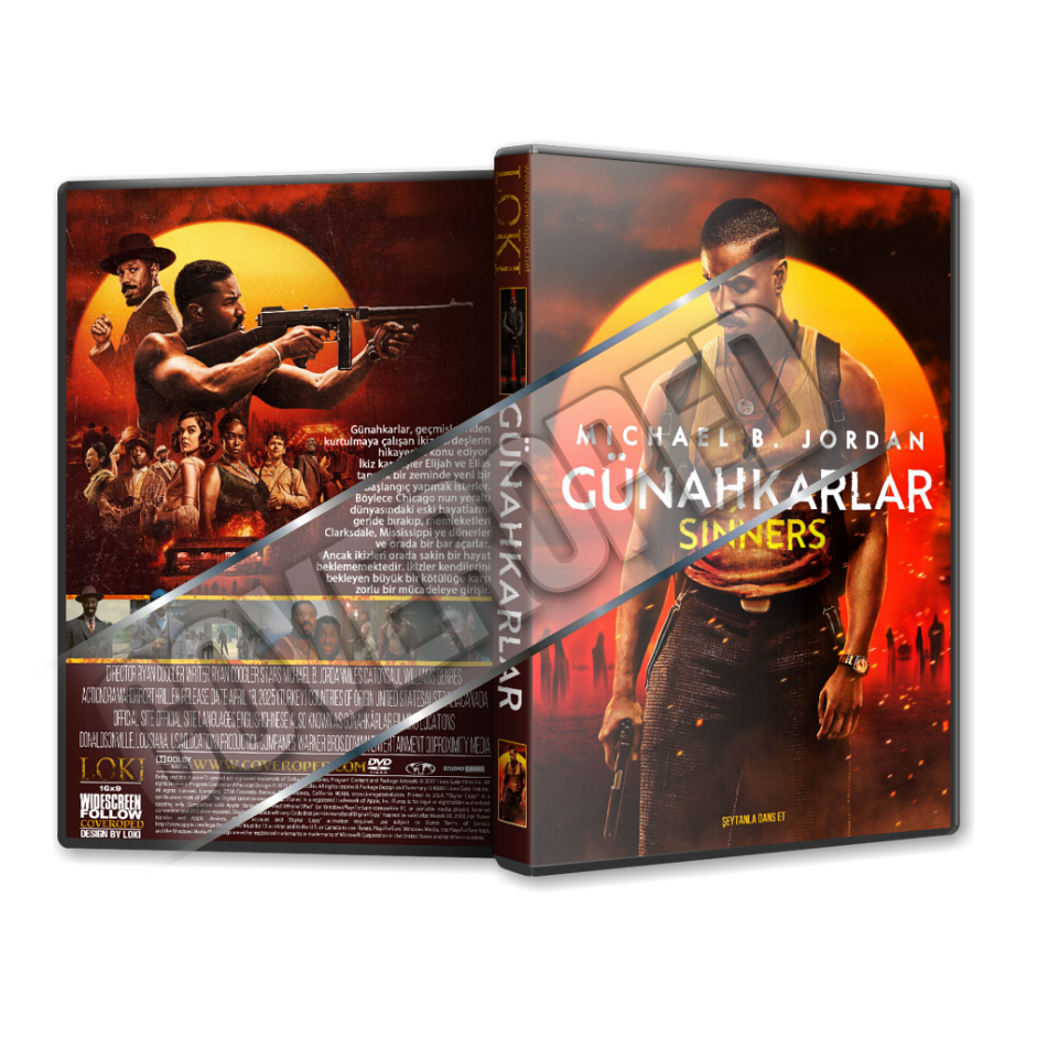 Günahkârlar - Sinners - 2025 Türkçe Dvd Cover Tasarımı