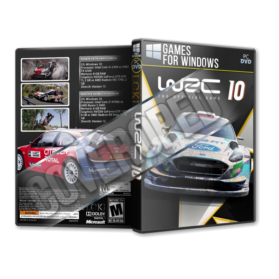 WRC 10 FIA World Rally Championship Pc Game Cover Tasarımı